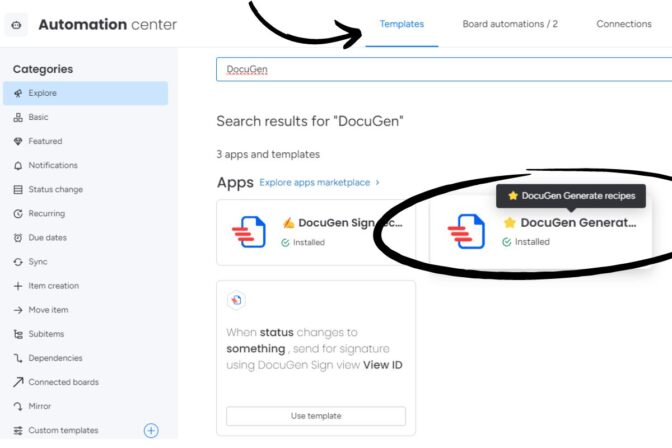 How to use DocuGen in monday.com | Blog | enable.services