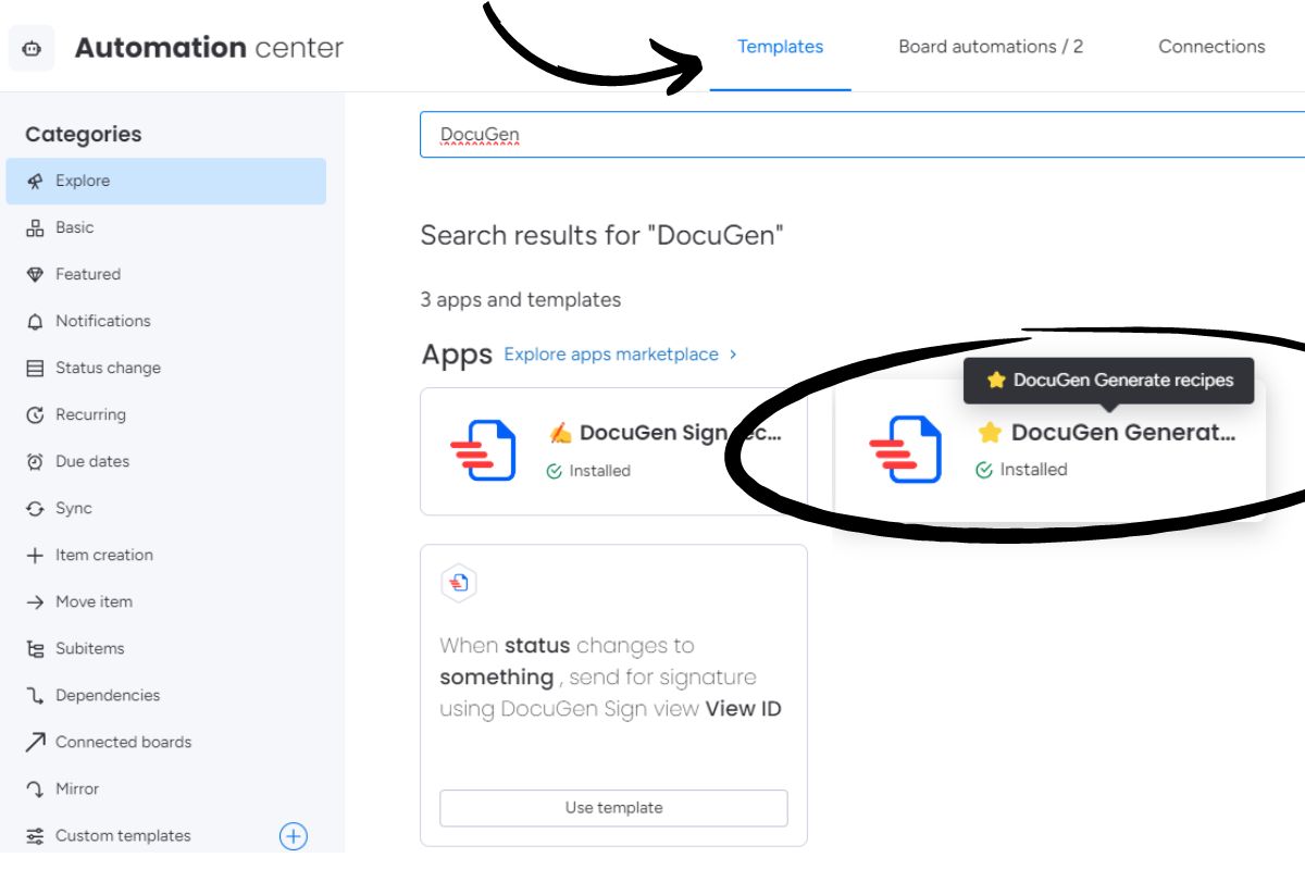 How to use DocuGen in monday.com | Blog | enable.services