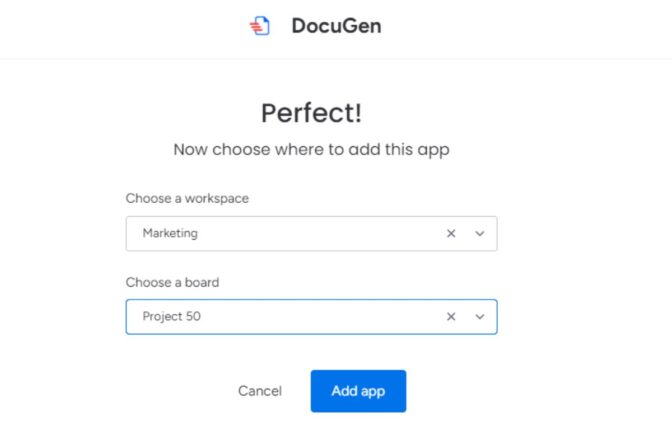 How to use DocuGen in monday.com | Blog | enable.services